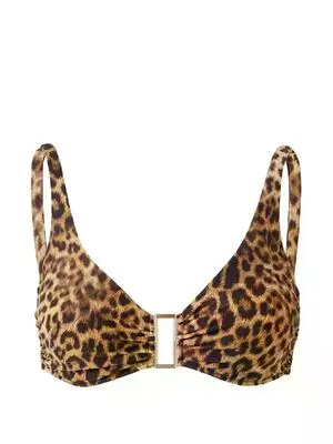 Melissa Odabash Bel Air Cheetah-Print Bikini Top Neutrals