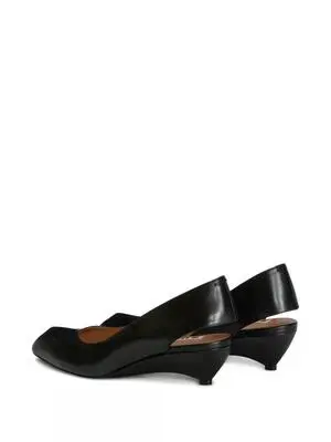 JIL SANDER Pointed-toe Slingback Pumps - Black