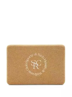 SPORTY & RICH Cork Yoga Block - Brown