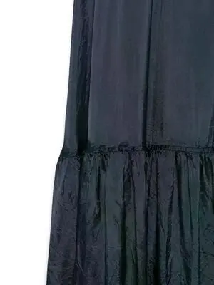 Aspesi Tiered Maxi Skirt - Blue