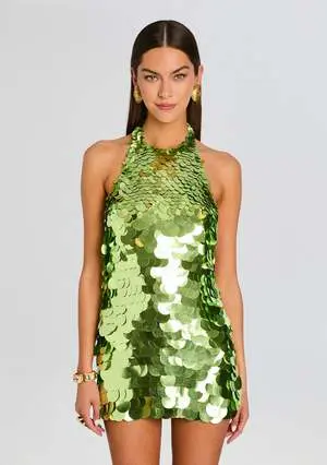 Retrofete Bondera Sequin Mini Dress - Kiwi