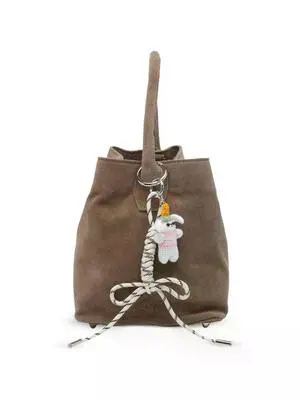 D.a.t.e. Paniere Suede Handbag With Removable Strap