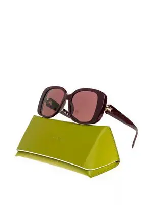 Tory Burch Geometric-frame Sunglasses - Red