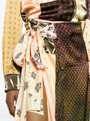 SIEDRES Floral-print Midi Skirt