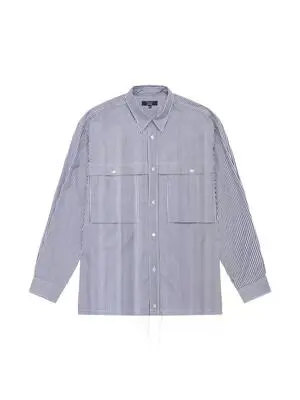 Comme Des Garçons Striped Chest-pocket Shirt