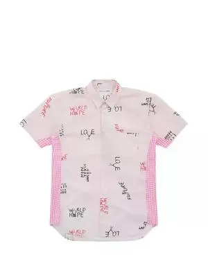 Comme Des Garçons Text-print Shirt