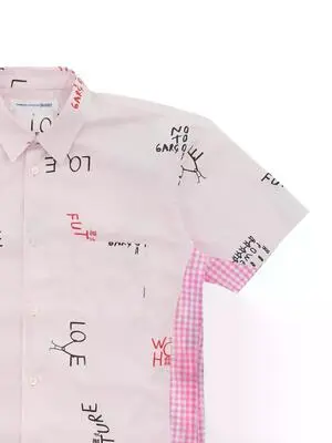 Comme Des Garçons Text-print Shirt