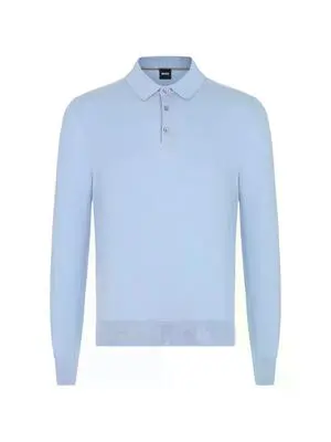 BOSS Gemello Buttoned Polo Shirt - Blue