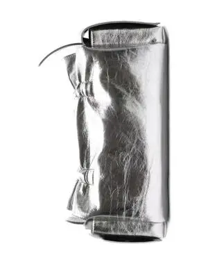 Acne Studios Metallic Leather Drawstring Tote