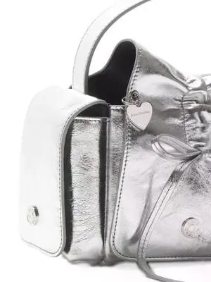 Acne Studios Metallic Leather Drawstring Tote
