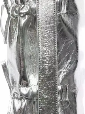 Acne Studios Metallic Leather Drawstring Tote