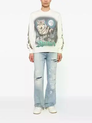 Amiri Distressed Regular Fit Jeans