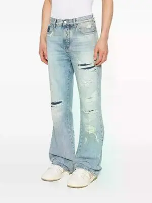 Amiri Distressed Regular Fit Jeans