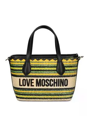 Moschino Striped Tote Bag - Neutrals