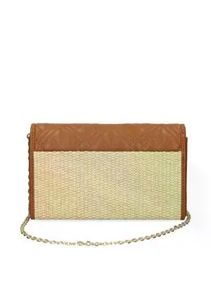Moschino Quilted Woven Cross Body Bag