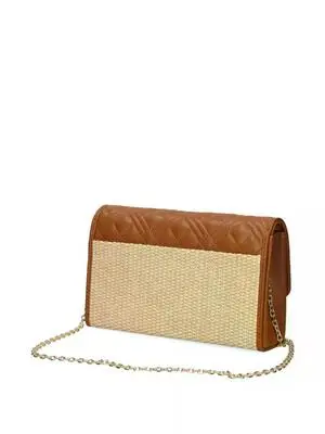 Moschino Quilted Woven Cross Body Bag