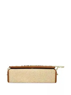 Moschino Quilted Woven Cross Body Bag