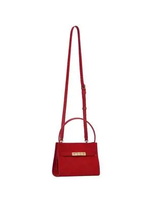 POTAMY Square-buckle Leather Mini Bag