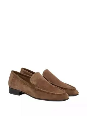 POTAMY Suede Stitching Loafers