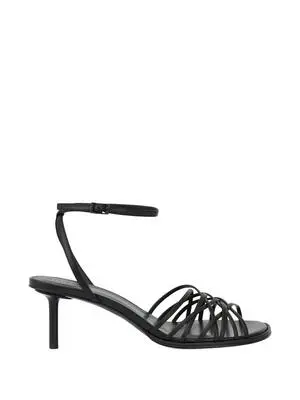 POTAMY Strappy Stiletto Sandals - Black