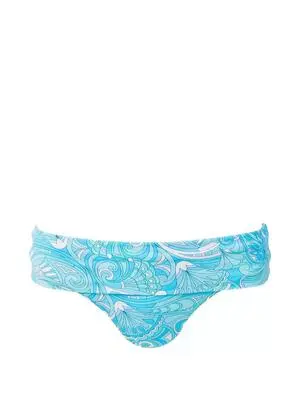 Melissa Odabash Printed Bikini Bottom - Blue