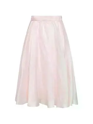 Max Mara Gathered Midi Skirt - Pink
