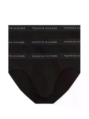 Tommy Hilfiger Logo-waistband Briefs - Black