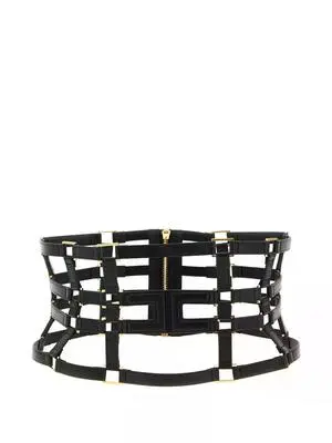 Elisabetta Franchi Cut-out Belt - Black