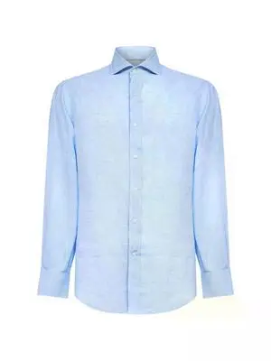 Brunello Cucinelli Buttoned Long-sleeved Shirt - Blue