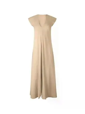 PETER COHEN Doves V-neck Maxi Dress