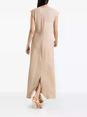 PETER COHEN Doves V-neck Maxi Dress