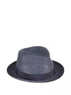 Borsalino Braided Hemp Hat - Blue