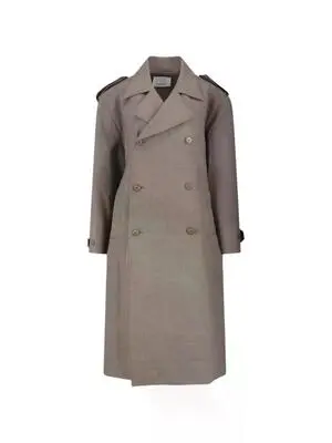 THE FRANKIE SHOP Bleecker Belted Trench Coat - Neutrals