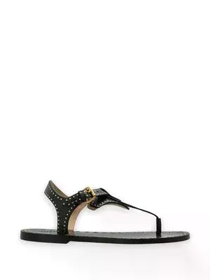 Isabel Marant Joonya Studded Buckle Sandals - Black