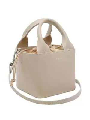 D.a.t.e. Cubo Leather Handbag