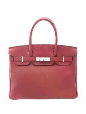Hermès 2017 Togo Birkin 30 Handbag - Red