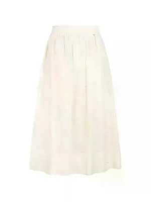 Liu Jo Embroidered Muslin Skirt - Neutrals