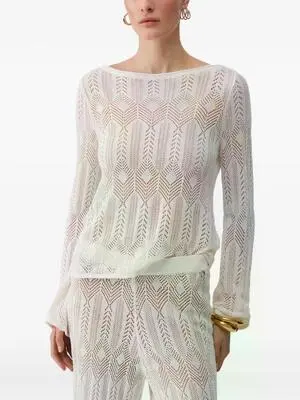 Liu Jo Openwork Wide-neck Jumper