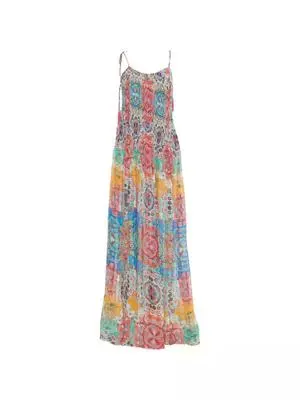 Roberto Cavalli Patterned Maxi Dress - Blue
