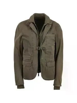 Dsquared2 Collared Cotton Jacket - Green