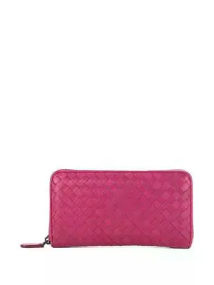 Bottega Veneta Zip-around Wallet - Pink