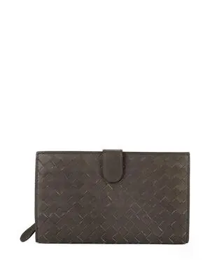 Bottega Veneta Intrecciato Leather Wallet - Brown