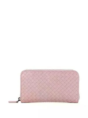 Bottega Veneta Zip-around Wallet - Pink