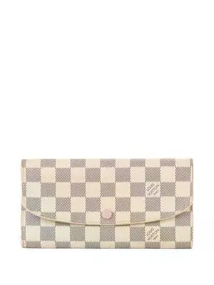 LOUIS VUITTON Emilie Damier Flap Wallet - Neutrals