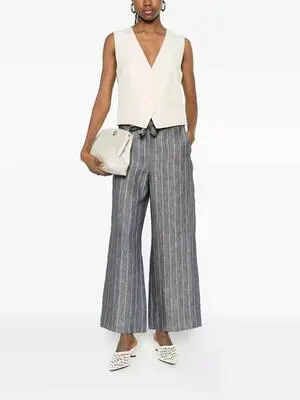 Max Mara Cresta Striped Drawstring Trousers