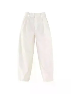 ALYSI Pleated Trousers - White