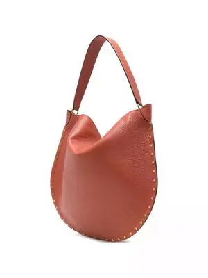 Isabel Marant Étoile Oskan Hobo Grained-leather Shoulder Bag - Red