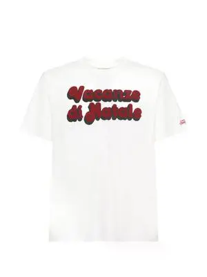 MC2 SAINT BARTH Round-neck Logo T-shirt - White