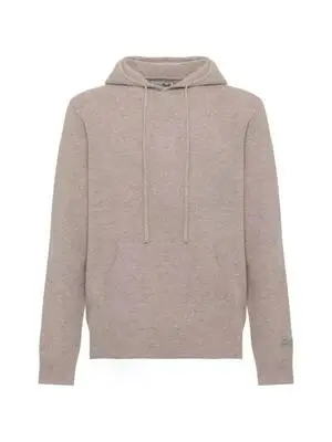 MC2 SAINT BARTH Hooded Long-sleeves Sweater - Neutrals