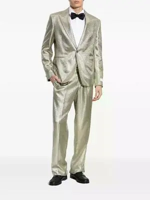 Versace Viscose-lurex Formal Trousers